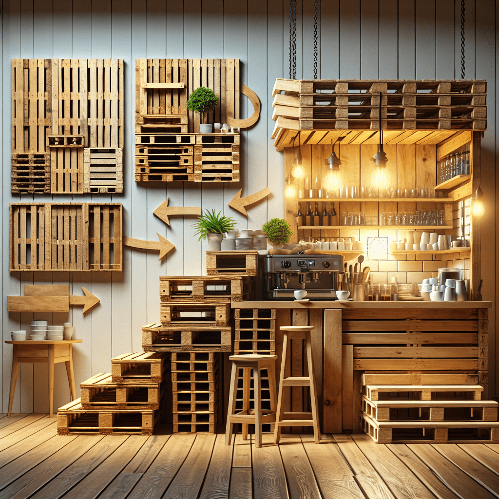 How to Turn Wooden Pallets into a Rustic Coffee Bar - Styling Homes