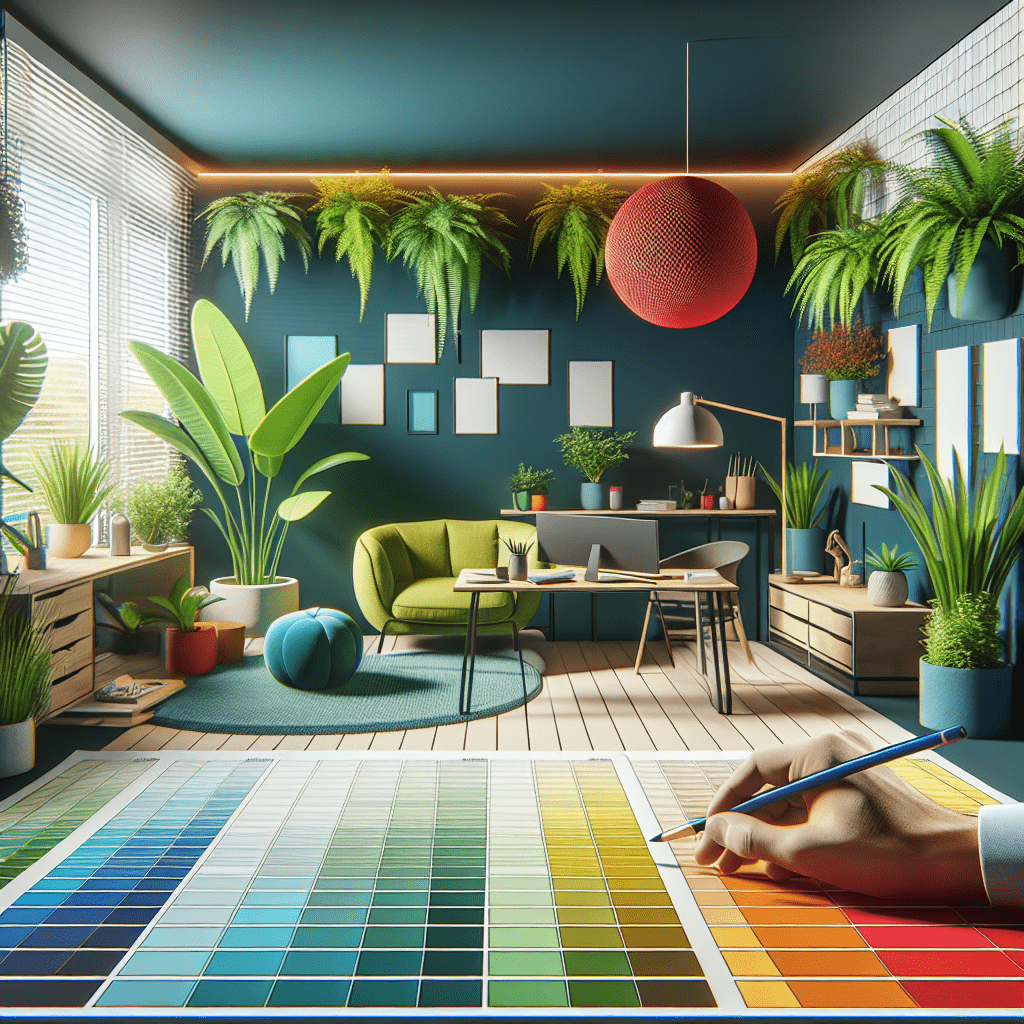 Designing a Functional Home Office with Color Theory - Styling Homes