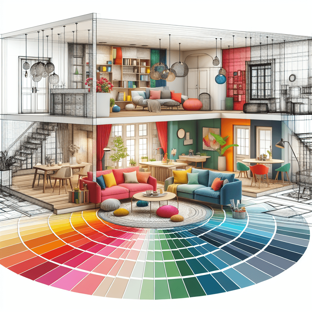 How to Create Visual Flow with Color in Open-Plan Homes - Styling Homes