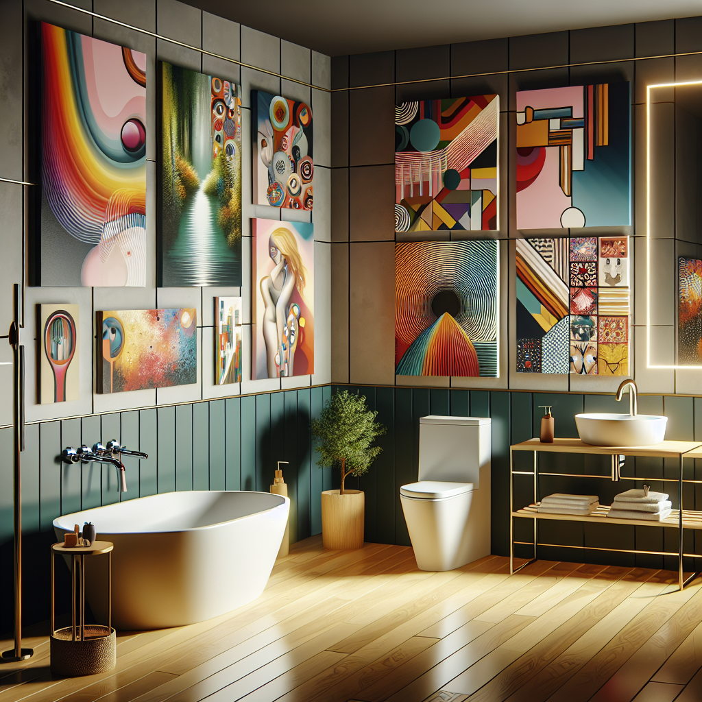 How to Use Bold Artwork to Enhance Bathroom Design - Styling Homes