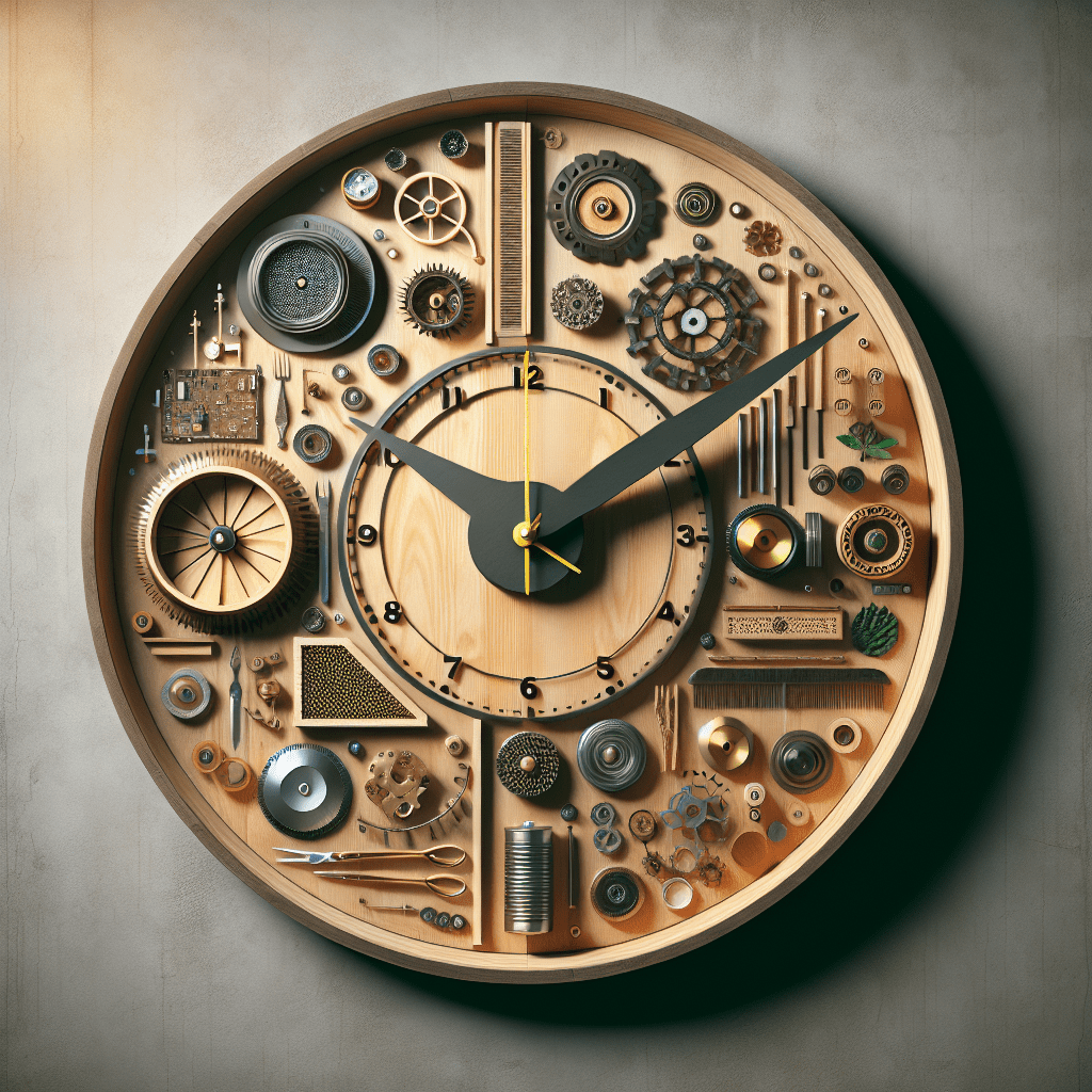 DIY Wall Clocks from Repurposed Materials - Styling Homes