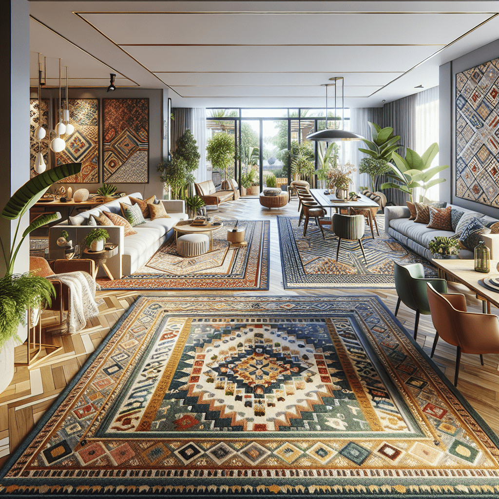 How to Use Bold Rugs to Define Spaces in Open-Concept Homes - Styling Homes