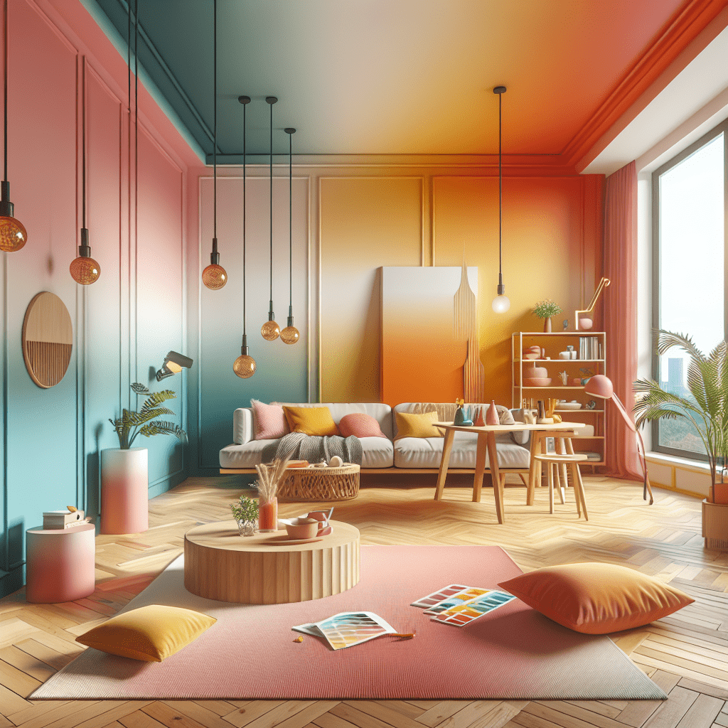 How to Use Ombre Colors for a Creative Interior Design - Styling Homes