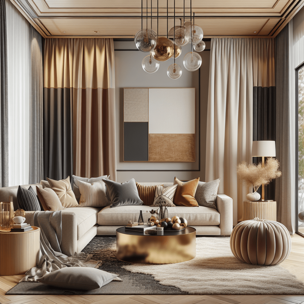 Creating Contrast with Bold Color Choices in a Neutral Room - Styling Homes