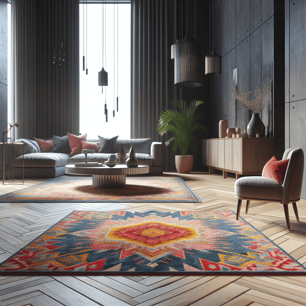 Creating a Bold Focal Point with Statement Rugs - Styling Homes