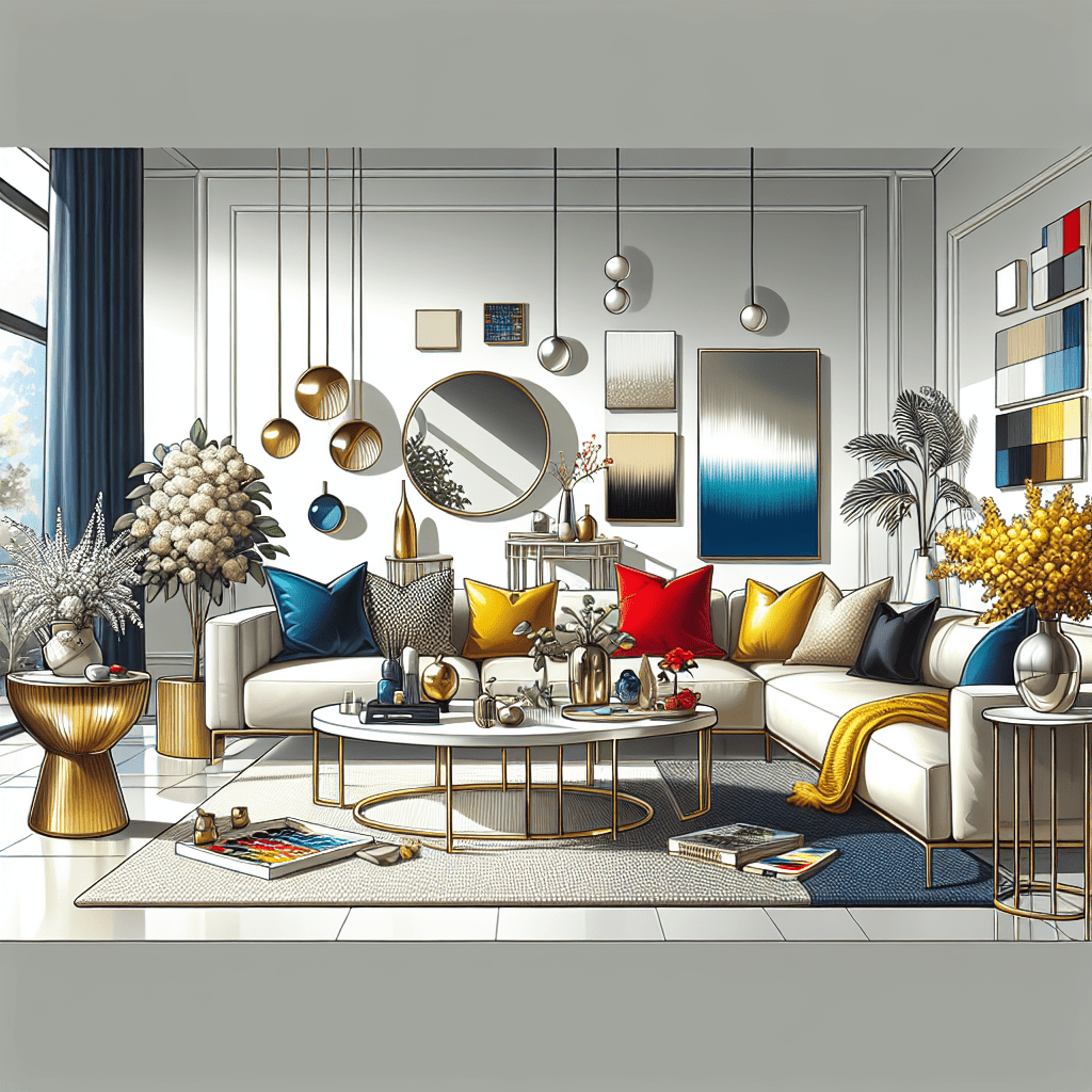 How to Use Pops of Color to Break Up Neutral Spaces - Styling Homes