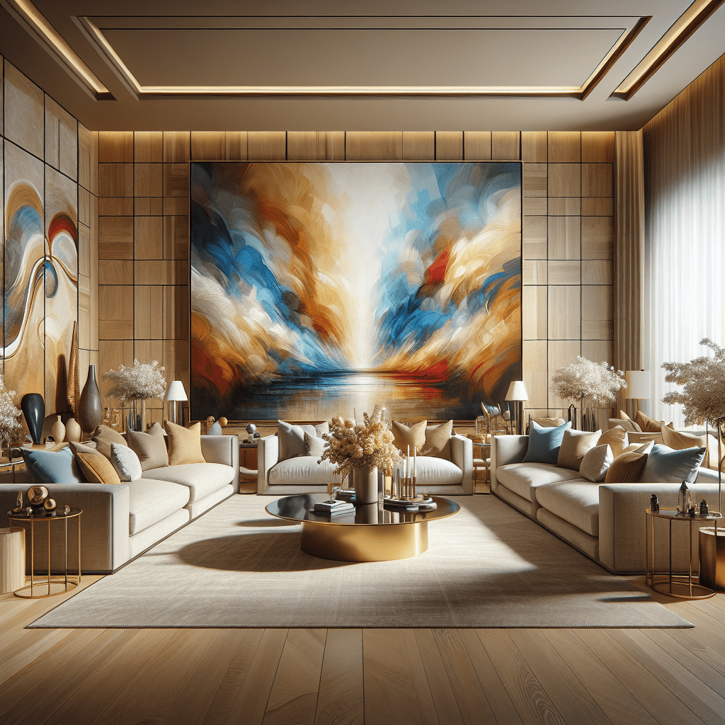Creating a Focal Point with Large-Scale Art in the Living Room ...