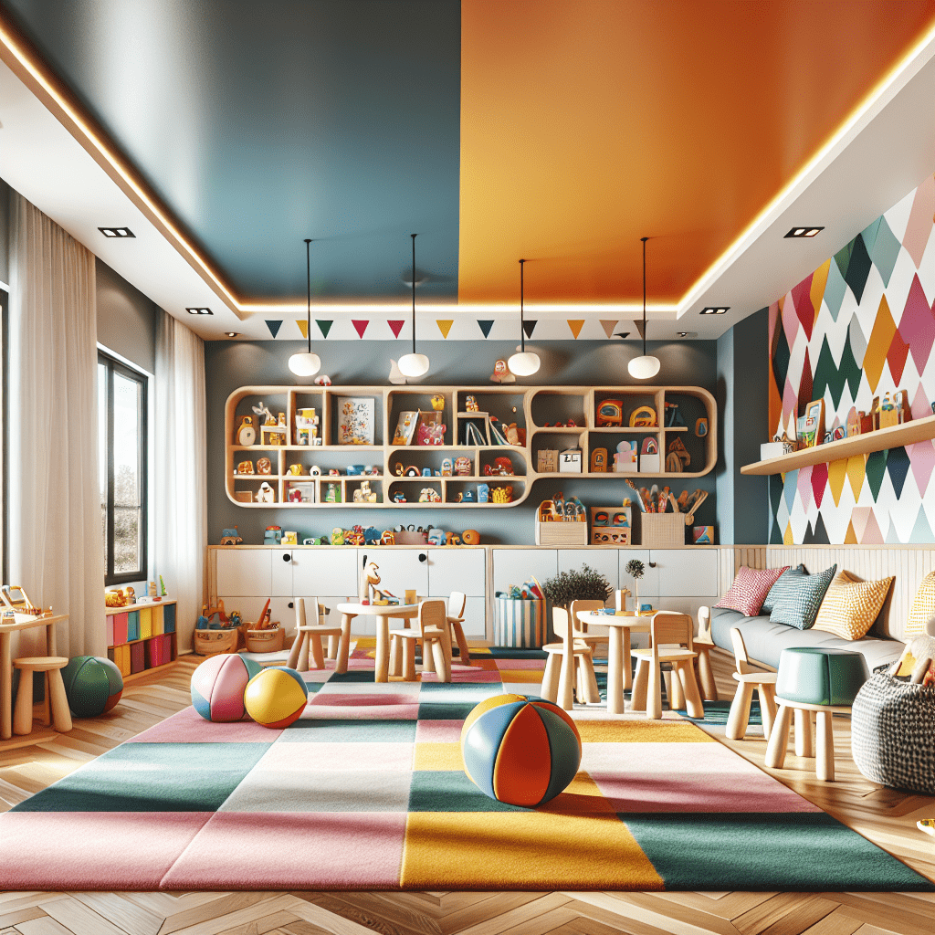 Designing a Playroom with Fun Colors and Practical Furniture - Styling Homes