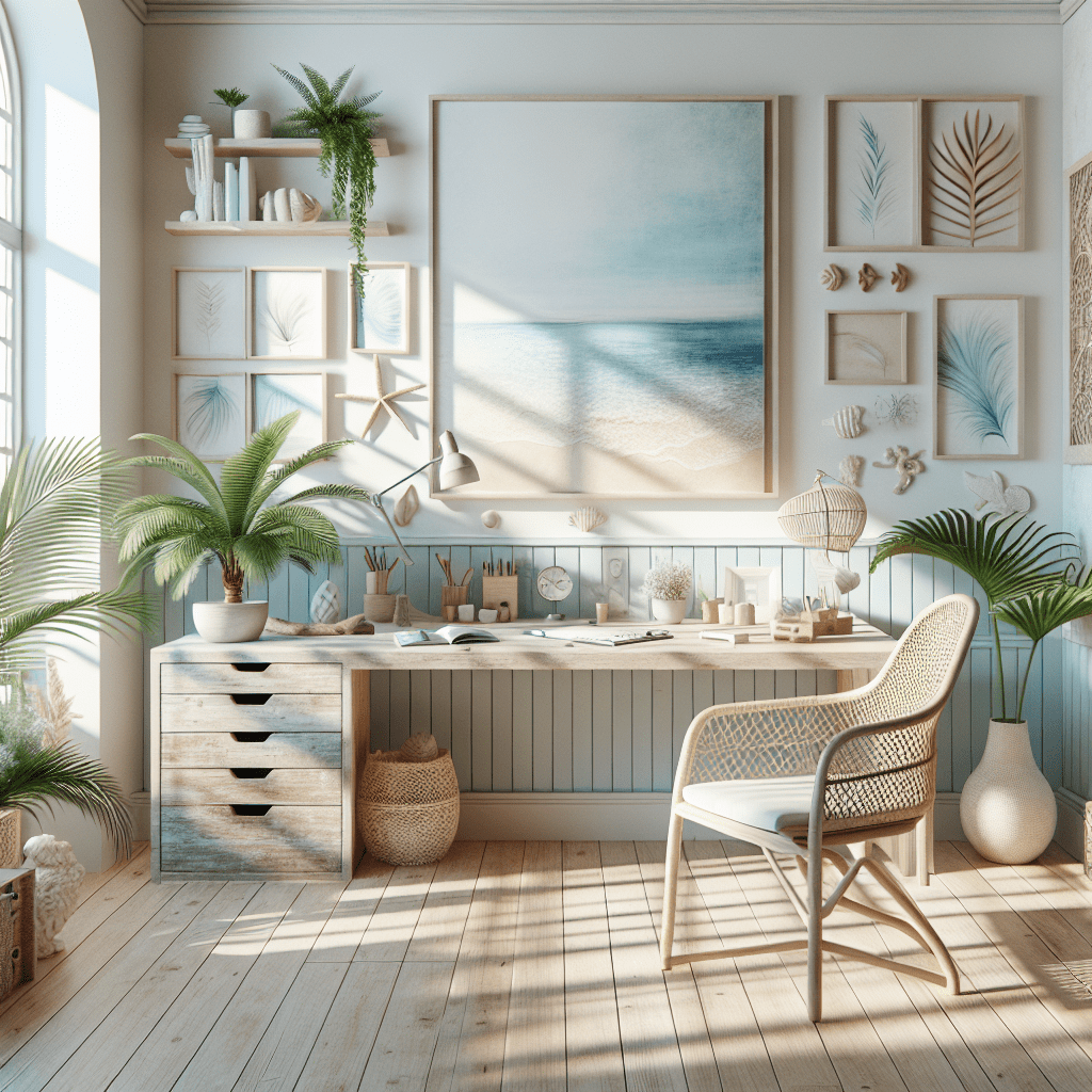 How to Style a Coastal-Inspired Office with Natural Elements - Styling ...