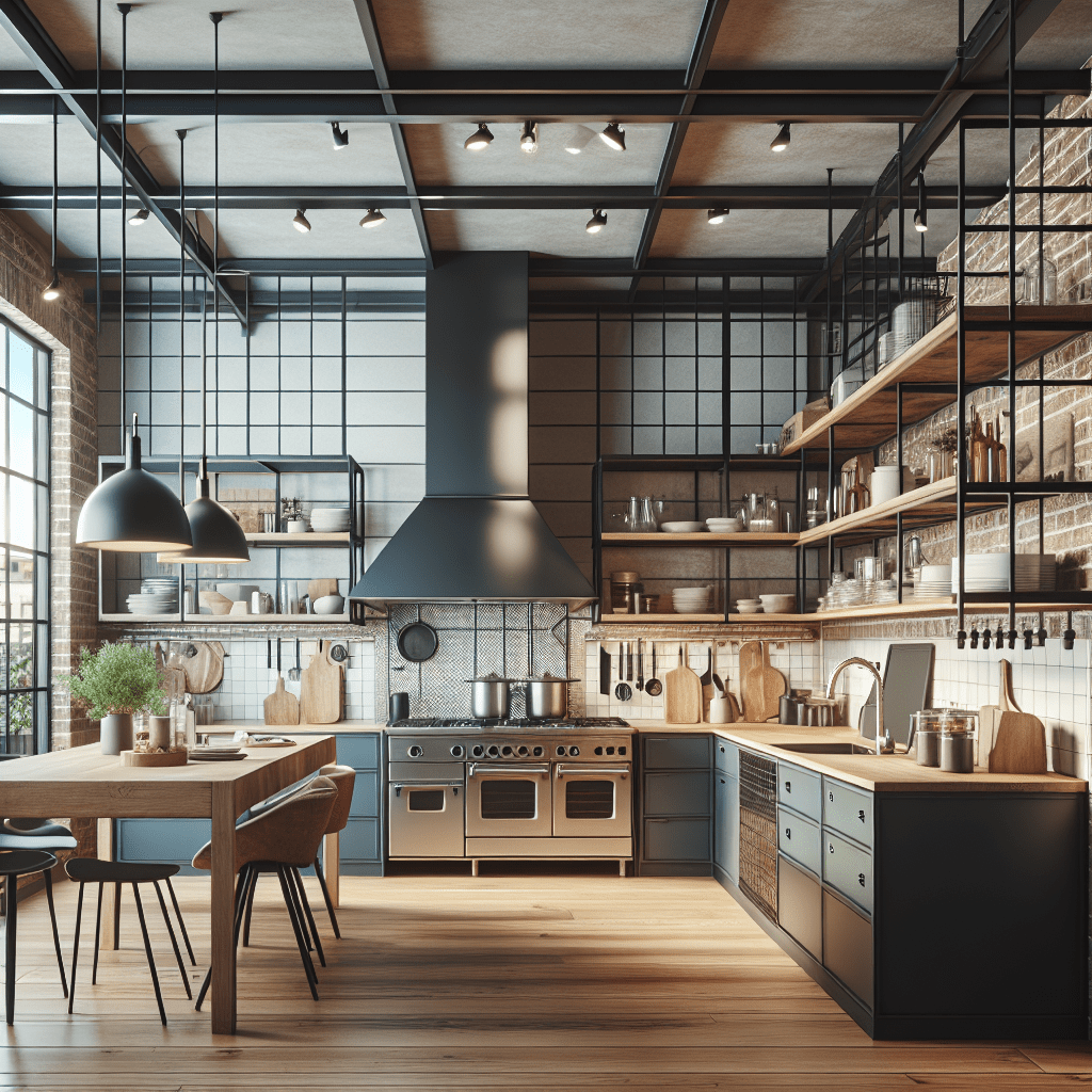 The Essentials of Open-Concept Kitchens with Industrial Touches - Styling Homes